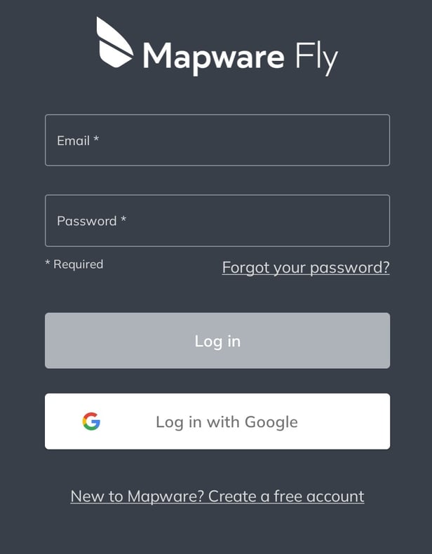 Getting Started with Mapware Fly